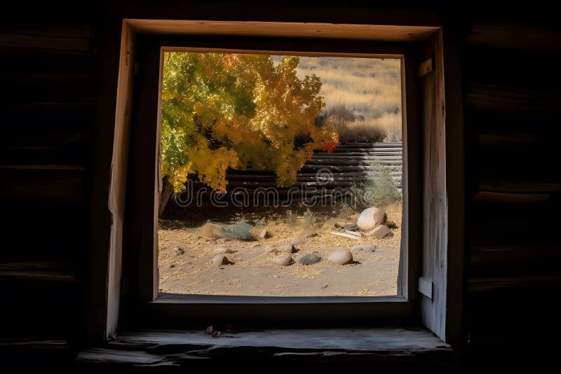 Landscape Nature View Background. View from Window at a Wonderful ...