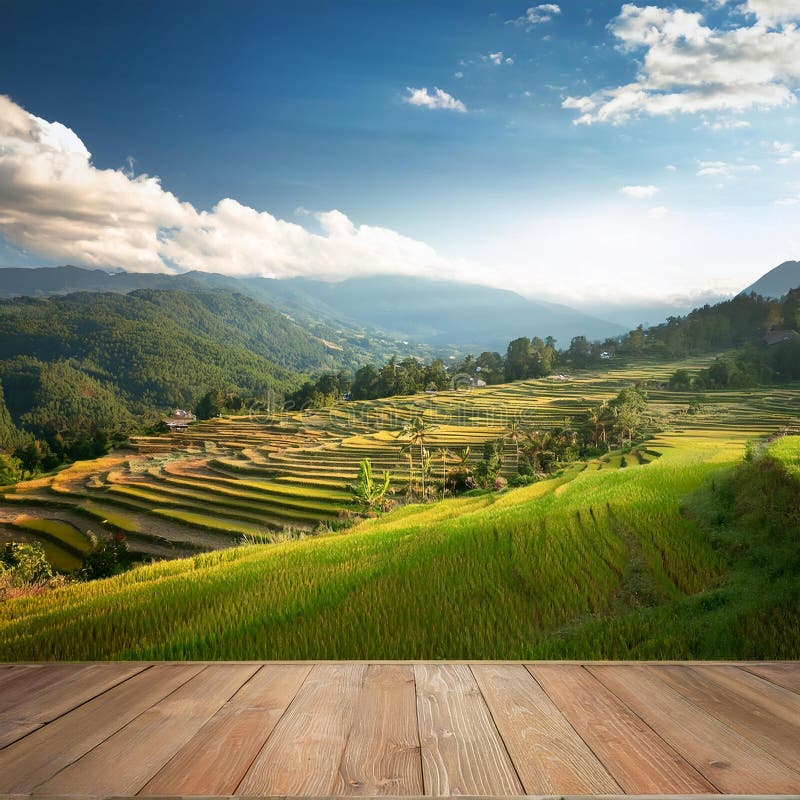 Landscape Nature View Background. View from Window at a Wonderful ...