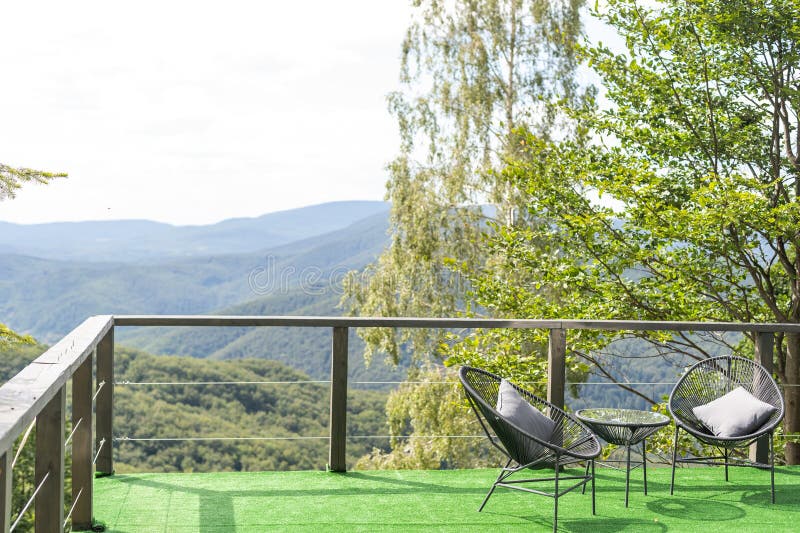 Landscape Nature View Background. View from Window at a Wonderful ...