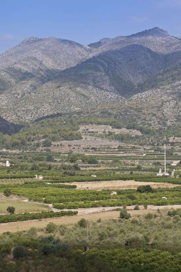 Landscape near Orba, Spain stock photo. Image of outdoor - 97785788