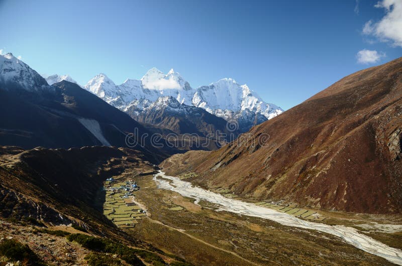 Landscape of Nepal stock image. Image of range, annapurna - 22022609