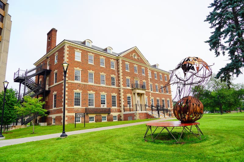 The Landscape of New York State University Plattsburgh Stock Image ...