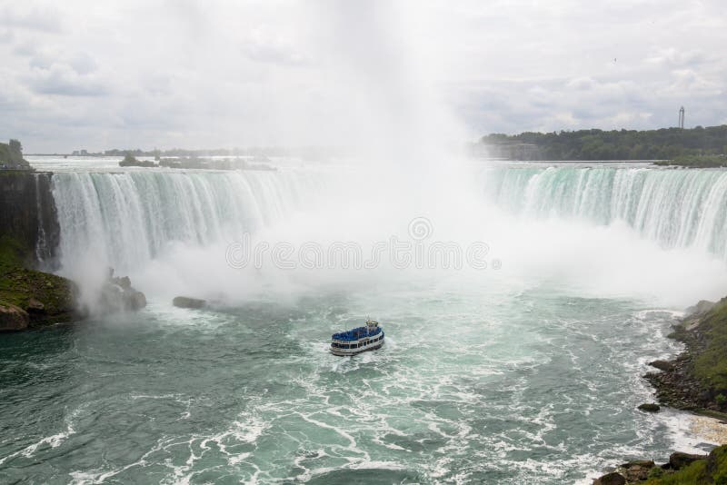 Landscape of Niagara Fall at Canada Side in Ontario in Canada Stock ...