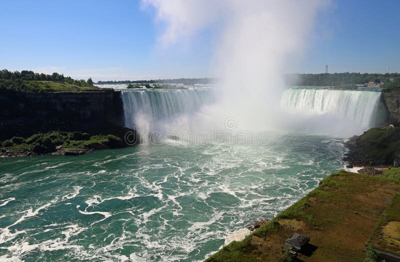 Landscape with Niagara Falls Stock Image - Image of landscape, tourism ...