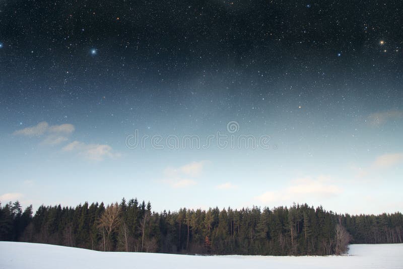 Landscape at night. stock photo. Image of nature, foggy - 38391864