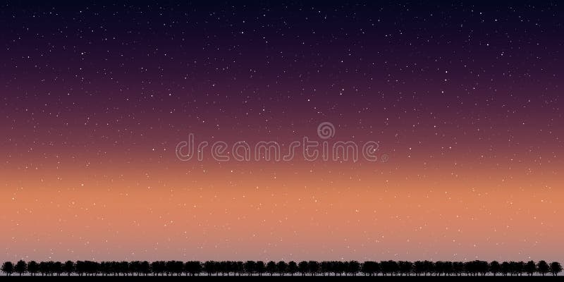 Landscape night sky Vector stock vector. Illustration of cartoon ...