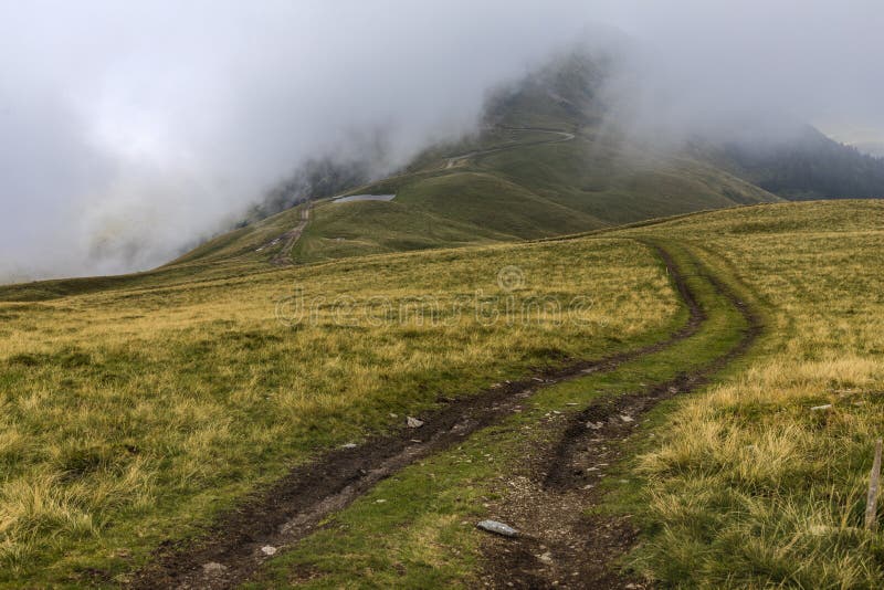Landscape with Offroad on the Mountain Somewhere. Stock Photo - Image ...