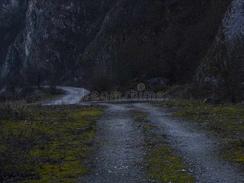 Landscape in Old Limestone Mining, Baita, Romania Stock Image - Image ...