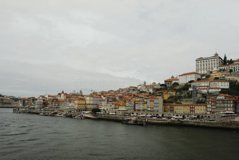 Landscape of Oporto, Portugal Stock Image - Image of houses, horizontal ...