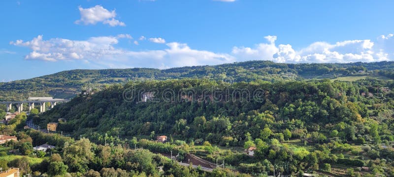 Landscape in Orte. editorial photography. Image of italian - 255375377