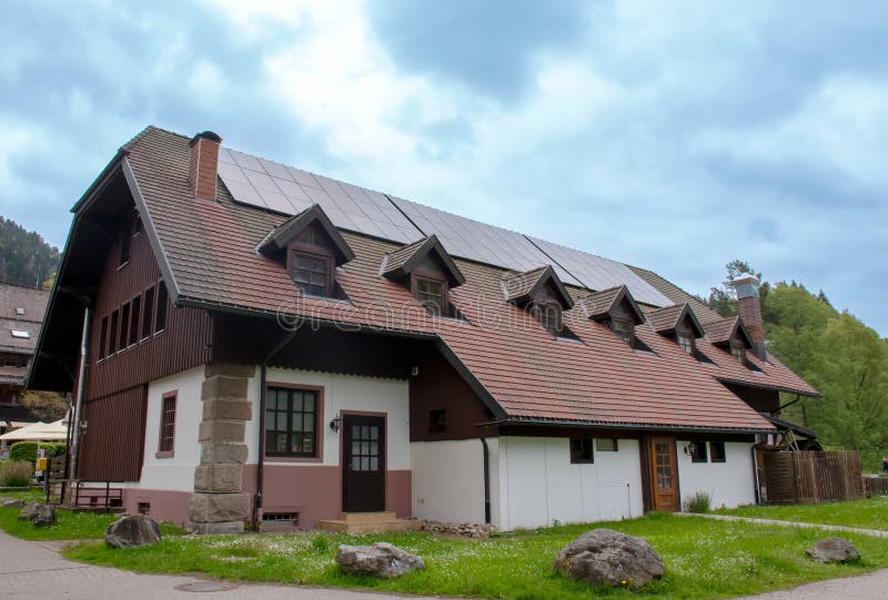 Landscape Outer View of Cafe Restaurant at Black Forest Stock Photo ...