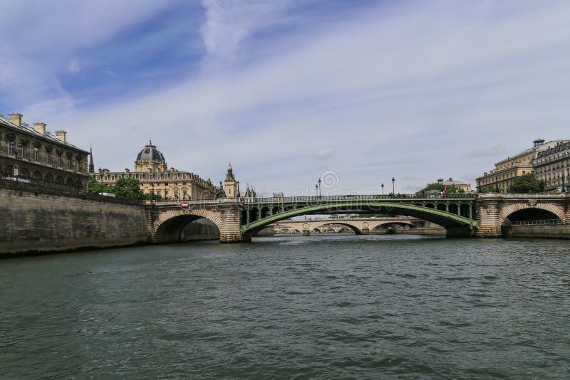 The Landscape Over Senie River,paris Stock Photo - Image of senie ...