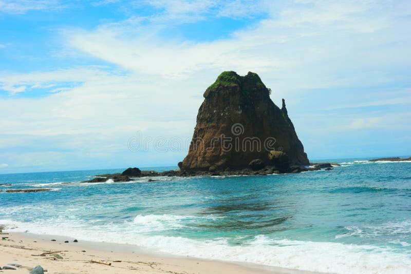 Beautiful Papuma Beach in Jemnber Stock Image - Image of papuma ...