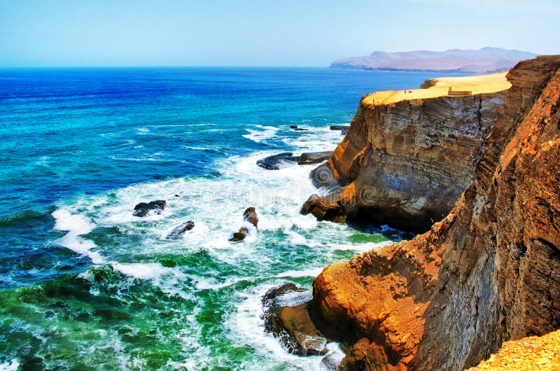 Landscape in Paracas National Park Reserve, Peru Stock Photo - Image of ...