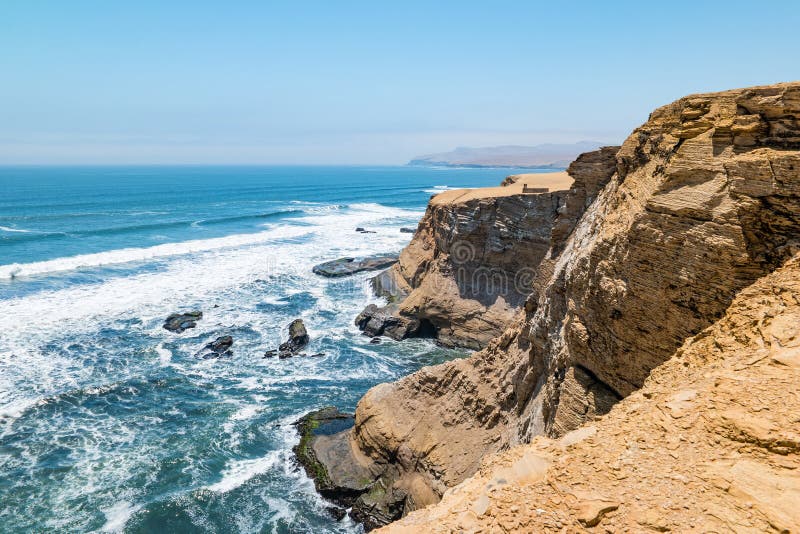 Landscape of the Paracas National Reserve in Peru Stock Image - Image ...