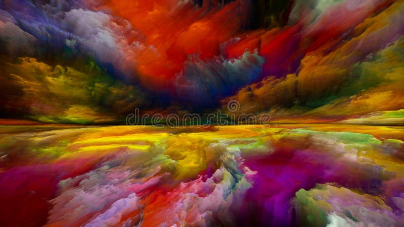 Magic of Heaven and Earth stock illustration. Illustration of element ...