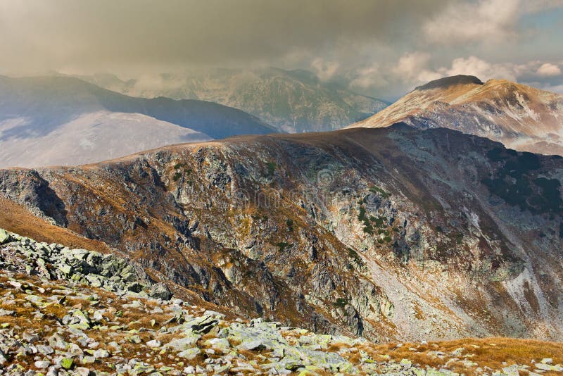 Landscape with Parang Mountains in Romania Stock Photo - Image of ...