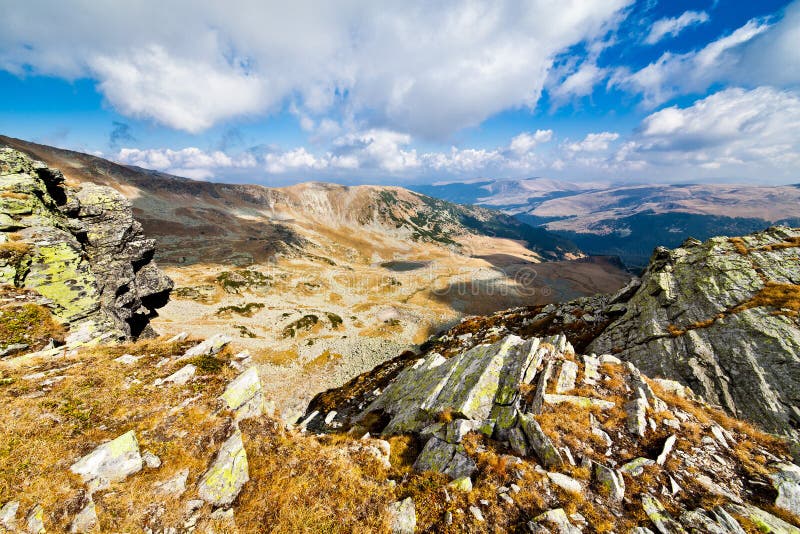 Landscape with Parang Mountains in Romania Stock Image - Image of grass ...