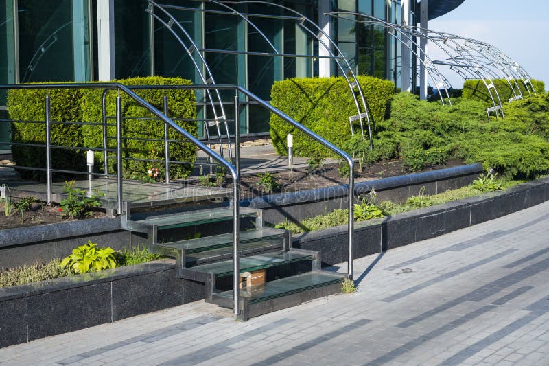 Landscape Park with Green Bushes Stock Photo - Image of backyard, leaf ...