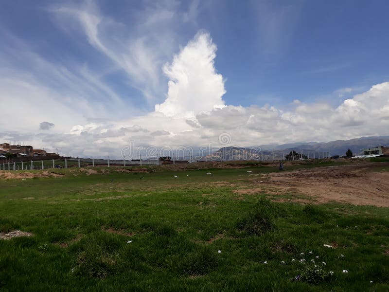 Landscape in Peru stock image. Image of mountains, field - 179193843