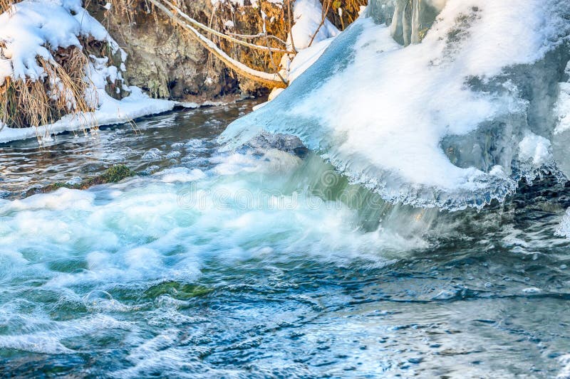 Landscape Photo of Non-freezing Running River with Fast Current and ...