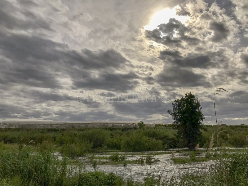 Landscape Photographed on a Walk Along the Riverside Stock Photo ...