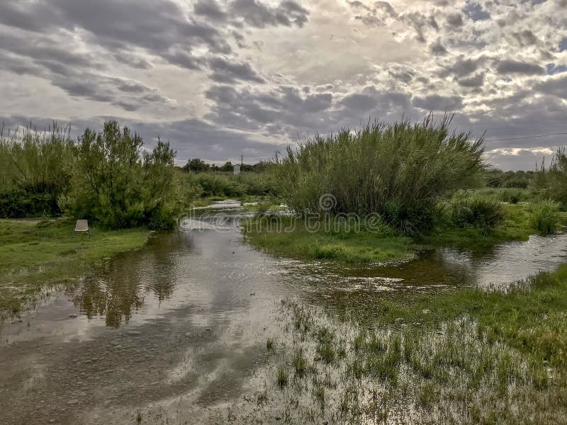 Landscape Photographed on a Walk Along the Riverside Stock Image ...