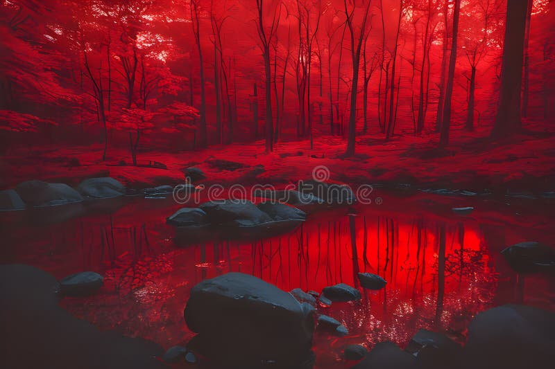 A Landscape Picture Style of Impressionism Characterized Stock ...