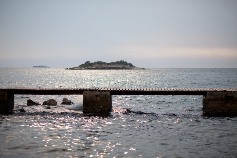 Landscape with pier stock photo. Image of pier, summer - 28956738