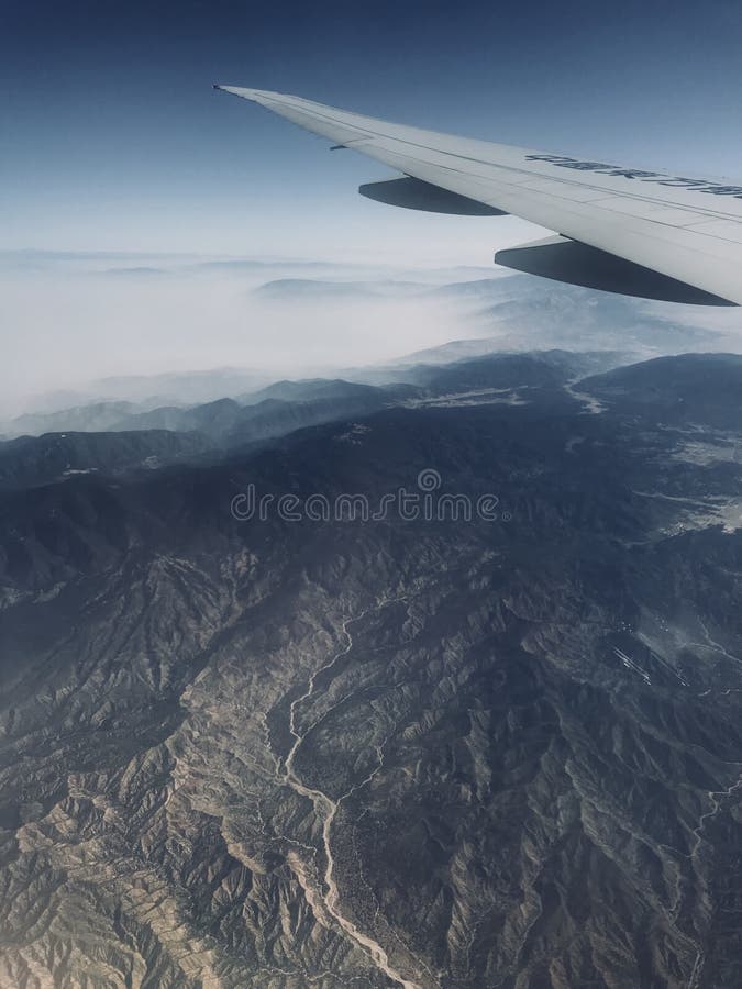 Landscape on the plane editorial stock photo. Image of plane - 131350743