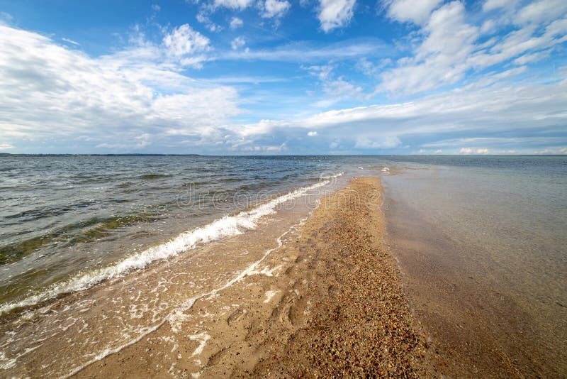 Landscape with a Promontory, Sea and Blue Sky Stock Photo - Image of ...