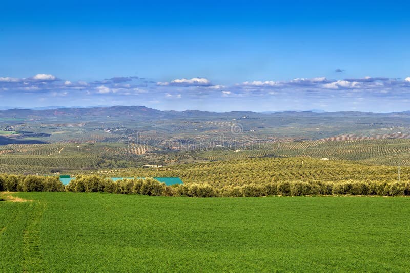 Landscape in Province of Jaen, Spain Stock Image - Image of cloud ...
