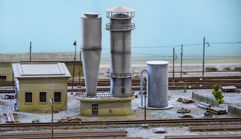 Railway station area stock image. Image of buildings - 118577387