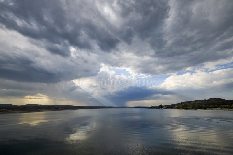 Landscape with rain clouds stock photo. Image of landscape - 332106122