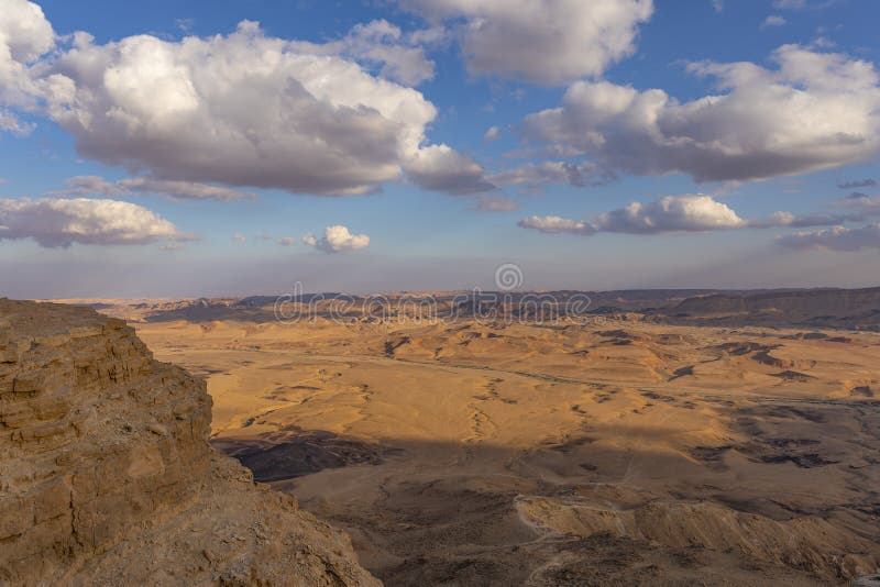 The Landscape in Ramon Crater, Israel Stock Image - Image of negev ...