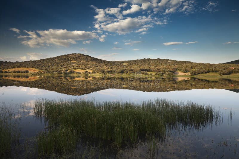 Landscape reflected stock image. Image of beautiful, lake - 22469087