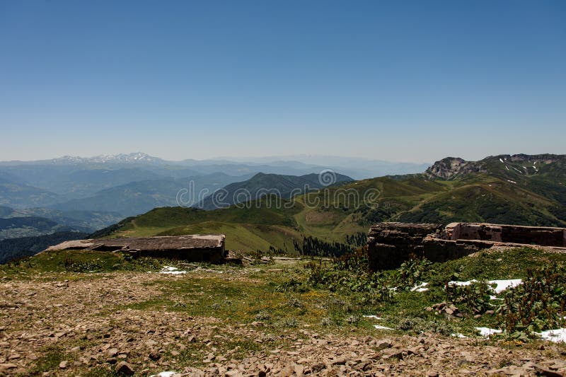 Landscape of Relief with Two Big Rocks Stock Image - Image of explore ...
