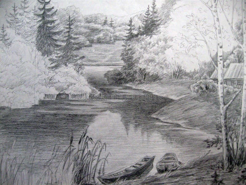 River Drawing Stock Illustrations – 31,948 River Drawing Stock ...