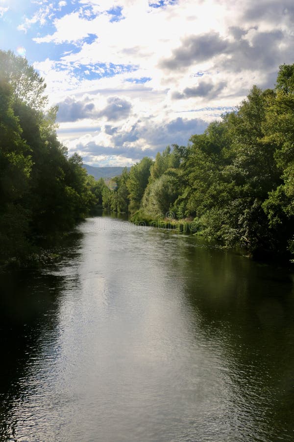 Landscape of a River with a Calm and Relaxed but Constant Riverbed ...