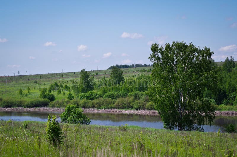 Landscape, river Volot. stock photo. Image of background - 72301108