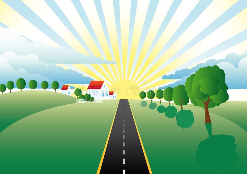 Road Split Stock Illustrations – 2,731 Road Split Stock Illustrations ...