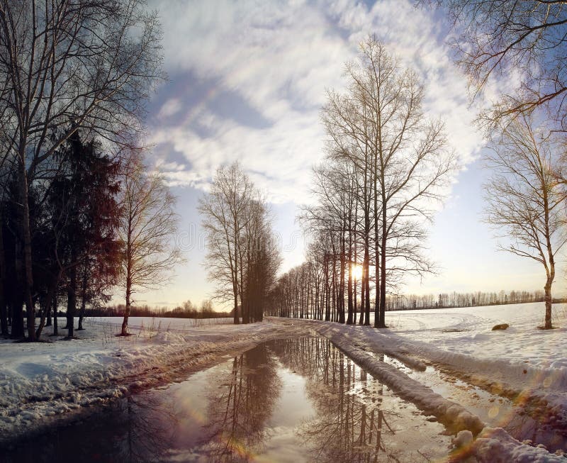 Landscape road spring stock image. Image of region, park - 68984071