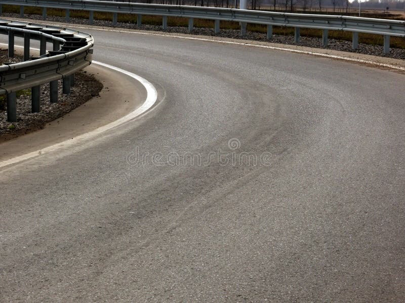 Landscape road turn stock photo. Image of restrictive - 11475306