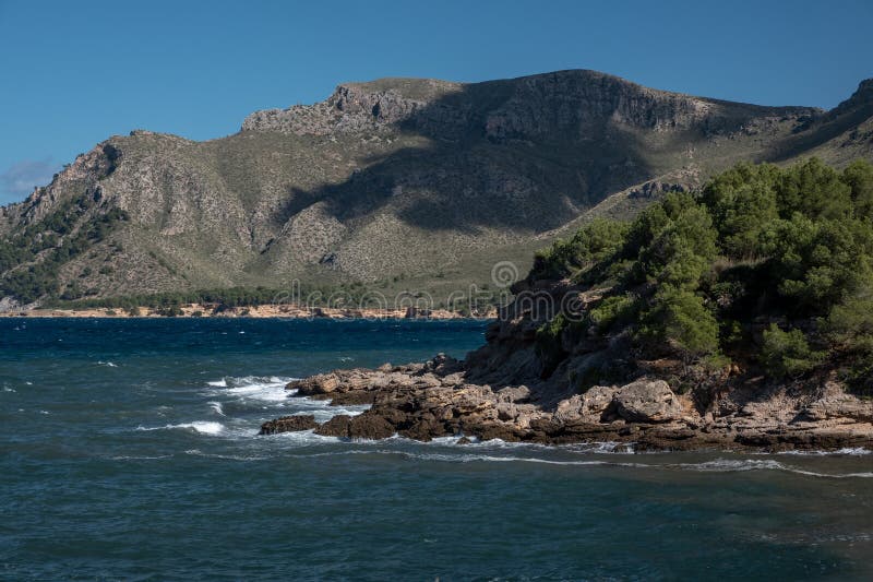 Landscape of Rocks Along the Northern Coastline Stock Photo - Image of ...