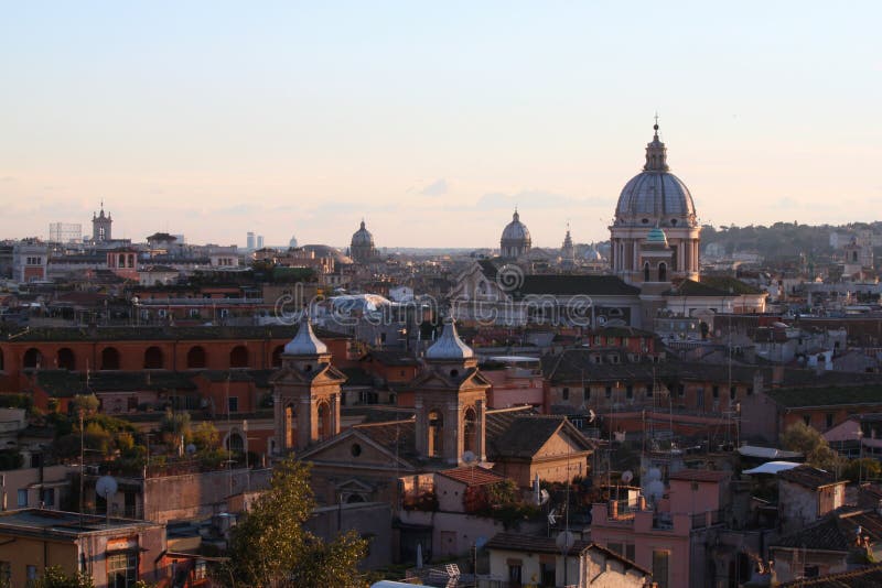 Landscape of rome stock photo. Image of cathedral, center - 111646596