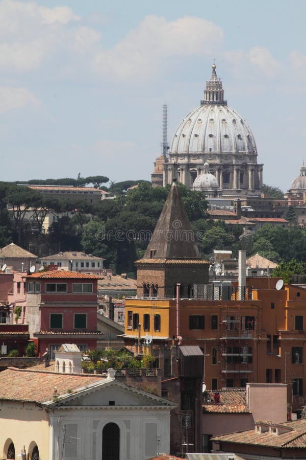 Landscape of Rome stock image. Image of landmark, house - 64824573