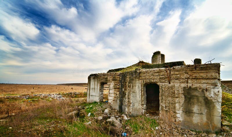 Landscape with ruins stock image. Image of dangerous - 17265595
