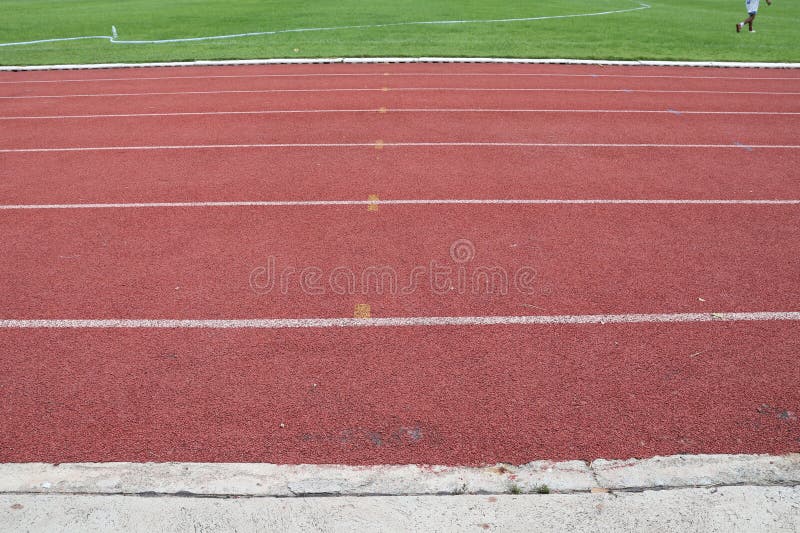 Landscape of Running Track, Stadium, Treadmill, No People for Exercise ...
