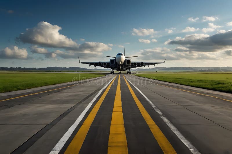 A landscape of a runway stock photo. Image of track - 321414052