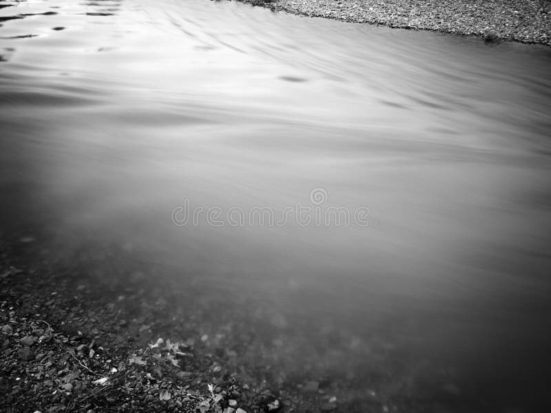 Landscape with Rushing Fast Water Stream with Abstract Pattern on ...